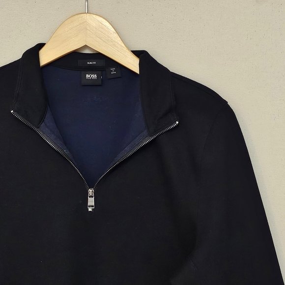 Hugo Boss | Sweaters | Hugo Boss Quarter Zip Slim Fit S | Poshmark